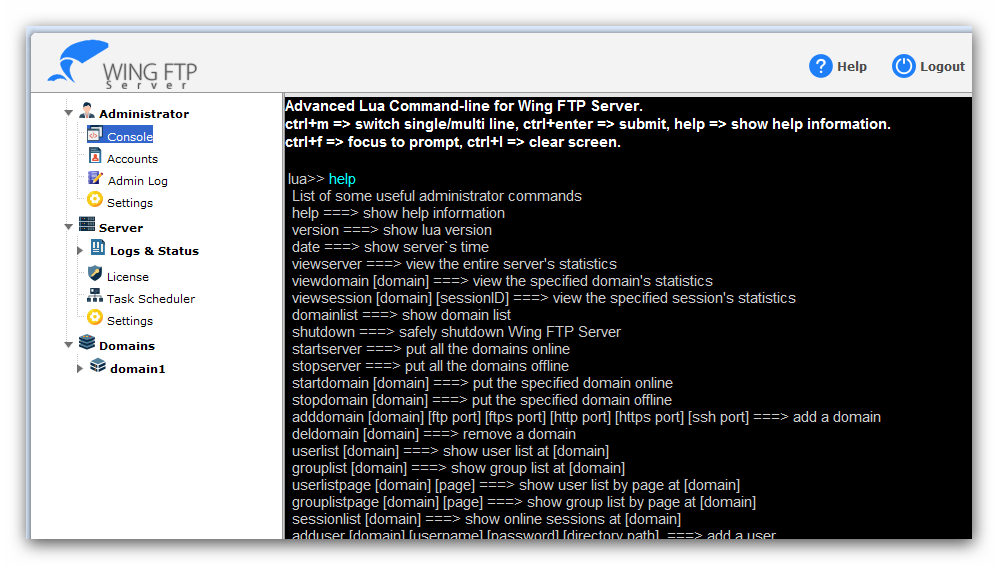 Quick Start > Administration Console Quick Start > Administration Console